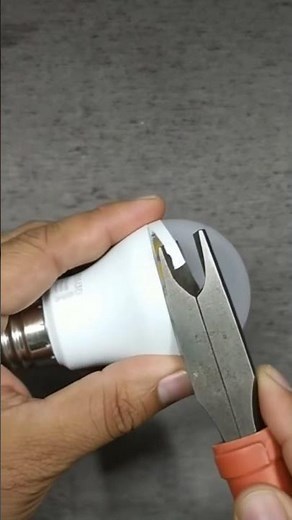 How to Open LED Bulb Cap Without Damaging It! 💡 Easy Trick