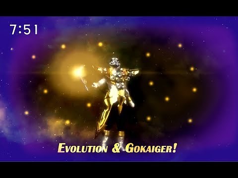 Super Megaforce/Gokaiger (Japanese) "The Gold Mega Battle Armor" [GokaiSilver Gold Mode] 進化＆ゴーカイジャー!