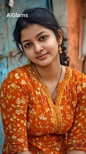 ✨🌸 Radiance Rust Floral Kurti & Gold Earrings Classic Elegance Look for Style Women! 👑 | #AIGlams