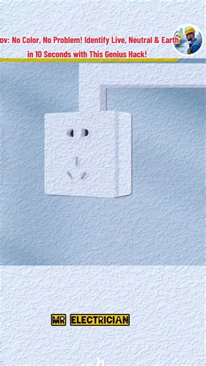 No Color, No Problem! Identify Live, Neutral & Earth in 10 Seconds with This Genius Hack!🤔⚡️ #creatorsearchinsights #WiringExpert #ElectricalServices #electricaltips #electrician