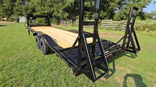‼️TRAILER OF THE WEEK‼️ 2026 Double A Trailers 102"×26'(23' 3') gooseneck equipment hauler 14k $8,700 GVWR: 14,000 LBS PAYLOAD: 10,500 LBS FRAME: 8" CHANNEL HITCH: 2⁵/¹⁶ - 25K ROUND GOOSENECK COUPLER AXLES: (2) 7K AXLES W/ ELECTRIC BRAKES BACK: 3' ANGLE DOVETAIL COLOR: BLACK TIRES: ST235/80R16 (10-PLY) JACK: DUAL 12K SPRING LOADED SIDES: STAKE POCKETS & RUB RAILS FLOOR: TREATED 2x8 FINISH: PRIMED & PAINTED OPTIONS: 5' STAND UP RAMPS, LED LIGHTS, 10" CHANNEL DRIVE OVER FENDERS, LOCKING CHAIN BOX,