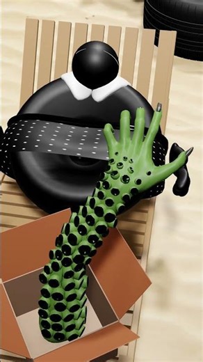 Wednesday Alphabet Lore VS TRYPO Hand #shorts