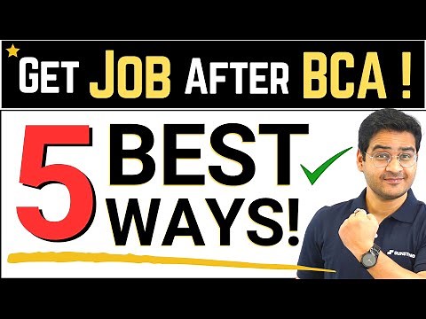 💥After BCA Jobs? 5 Best Ways! How to Get Job After BCA? Career in BCA! #bca #bcajobs #bcacourse