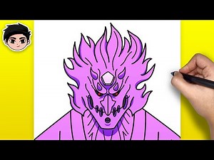 How to Draw Sasuke Susanoo from Naruto | Easy Step-by-Step