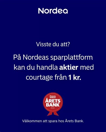 Kom igång med ditt sparande hos Nordea - direkt i mobilen 📲💰 Spara och investera som det passar dig! #spara #investera #nordea #Nordeaäråretsbank2024 | Nordea Sverige
