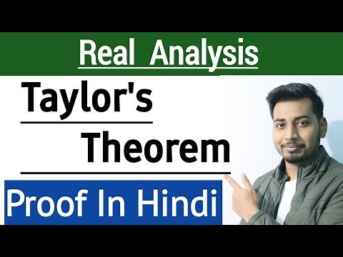 Taylor's Theorem Proof |Bsc maths | Real Analysis |CP Maths World
