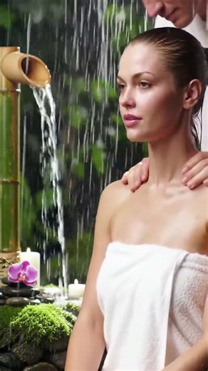 ASMR Rain in Bamboo Hut 🌧️ | Relaxing Rain Sounds for Sleep 26 #asmrain #short #rainsounds