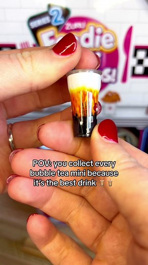 Ok but why are the Foodie S2 bubble tea minis so damn cuteeeee 🤭🧋 #minibrands #foodieminibrandss2 #foodieminibrands #mini #boba #bubbletea #collection #collectibles #miniverse #collectabletoys #minifood #miniboba #ultrarare #fyp
