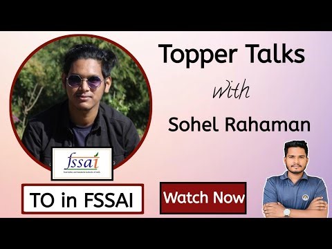 Sohel Rahaman reveals the secret to his success | FSSAI Exam Preparation