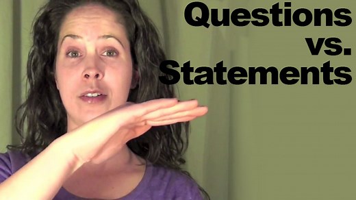 Questions vs. Statements - Rachel's English