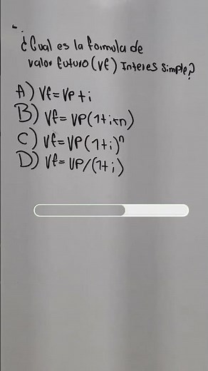 What is the formula for future value in simple interest? #quiztime