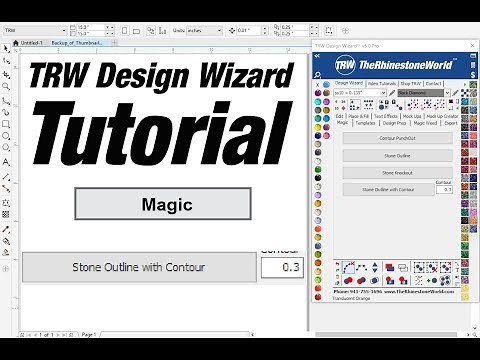 Magic Tab | Stone Outline with Contour | TRW Design Wizard 5.0 Pro Vector Software