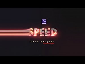 AFTER EFFECTS TUTORIAL : Saber speed text animation in after effects