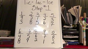 Tic Tac Toe guide step1! Learning how to play lottery. #lottery #lotteryticket #lotteryjournal