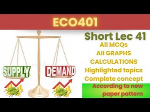 ECO401 Short Lecture 41_Highlighted Questions_ECO401 Lectures_Final Term_Full Detail In Short Time
