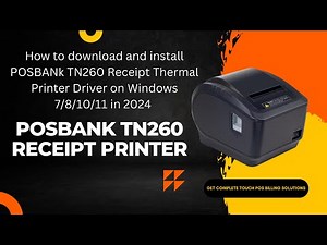 How to download and install POSBANK Tenax TN260 Receipt Thermal Printer Driver on Windows 10/11