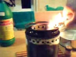 Double jet alcohol stove