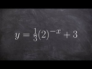 Learn how to graph the exponential function with reflection about y-axis
