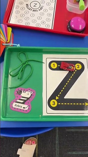 Hands-on Letter Z table ⚡️✨ Check out our multisensory setup for letter Z! Students see it, touch