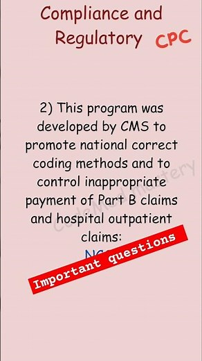 Compliance & Regulatory FAQ's for CPC Exam. #medicalcoding #shorts