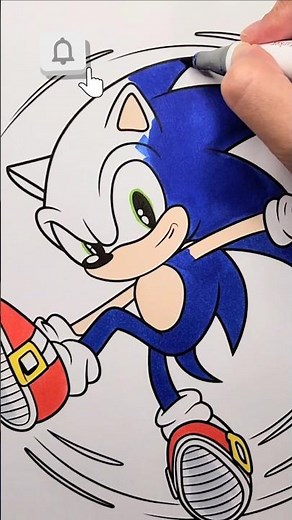 SONIC the HEDGEHOG Coloring Page #sonic #sonicthehedgehog #coloring #kidsvideo #coloringpage