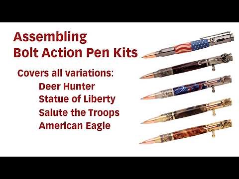 Bolt Action Pen Kit Assembly Instructions from Penn State Industries