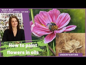 How to paint flowers in oils - TIME LAPSE
