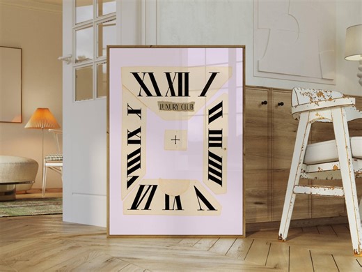 Luxury Club Collage Print – Y2K Aesthetic Clock Print, Fashion Icon Wall Art, Trendy Room Decor, Girly Funky Apartment Poster - Etsy