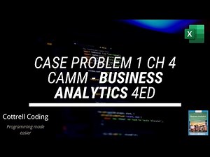 Jeffrey Camm Business Analytics 4e Case Problem 1 ch 4