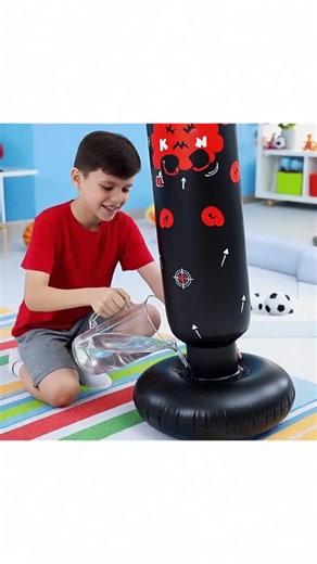 Inflatable Punching Bag for Kids, Standing Boxing Puching Bag, Tumble Boxing Column for Fitness, Boxing Equipment, Workout Equipment, Gym Accessories X'mas Gifts, Boxing Speed Trainer #fitnessequipment #stressballtoys #portabletireinflator #menssports #diygymequipment #footballaccessories #boxermom #boxingkids #mmaequipment #basketballgiftidea