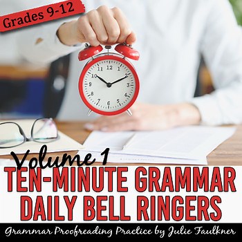 Grammar Bell Ringers | High School | Daily Grammar Proofreading Practice | Vol 1