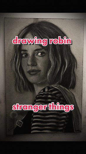 Reposting Drawing of Robin from Stranger Things