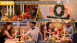 Flameless Candles with Remote: 8 Pack Battery Operated Window Candles 9.6" Real Wax LED Flickering Flameless Taper Candles 3D Wick Lights Halloween Christmas Wedding Birthday Party Decorations (White)