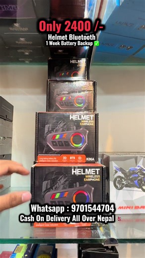 Get Bluetooth Helmets with RGB Lights in Nepal!
