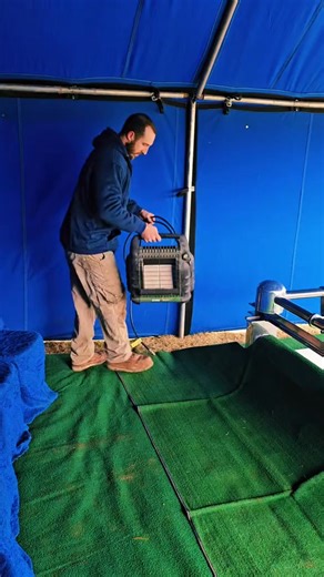 This video is the final steps to setting up a committal service on a 25° day in Central Indiana #Ven | Alenda Scope