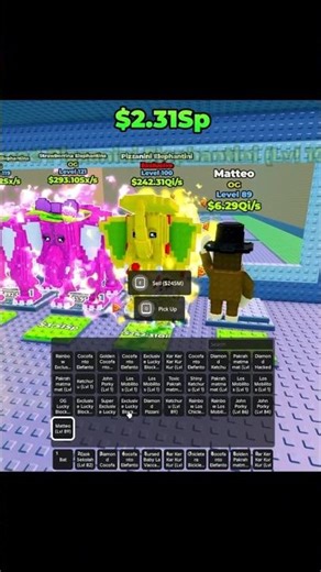 TRADE THE RAREST ELEPHANT FROM ESCAPING THE TSUNAMI BY LUCKY BLOCK ROBLOX#shorts #roblox #gaming