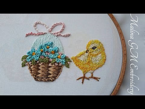 Easter Chicken |How to Embroider a Chicken | Easy Embroidery