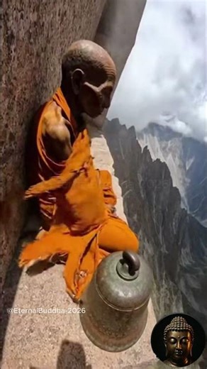 A Buddhist Monk in Deep Meditation