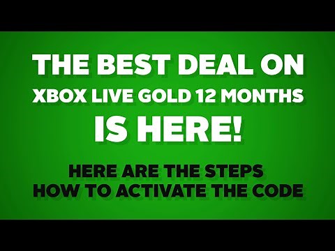 Here are the steps on how to activate the Xbox Live Gold 12 Months Subscription