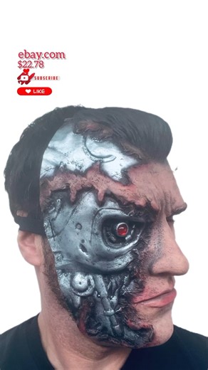 Arnold Schwarzenegger Terminator Mask Latex Movie Cyborg Robot Face Masks #arnoldschwarzenegger
