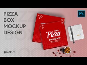 Pizza Box Packaging Mockup Design | Photoshop Mockup Tutorials