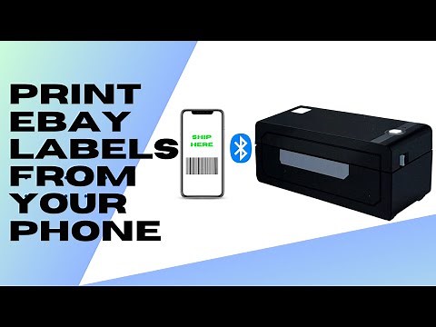 How to Print eBay Shipping Labels from Your Phone | Jadens Thermal Printer Unboxing & Setup