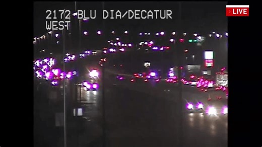 Two-vehicle crash snarls traffic on Blue Diamond Road near Decatur