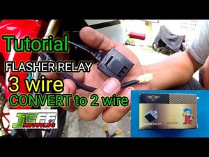 TUTORIAL FLASHER RELAY 3 WIRE CONVERT TO 2 WIRE // JEFFMOTOVLOG
