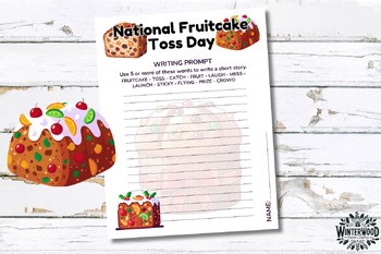 National Fruitcake Toss Day Writing Prompt | January 3 Creative Writing Activity