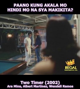 201K views · 819 reactions | Yung nagkita kayo ni one time... A short clip from the movie " Two Timer" Starring:Ara Mina, Albert Martinez, Wendell Ramos, Krista Ranillo #TatakRegalComedy #StayAtHomeChallenge #RegalMoviesAndChill #stayathome #standtogether #watchtogether #SeasonOfLoveChallenge | Regal Entertainment Inc. | Facebook