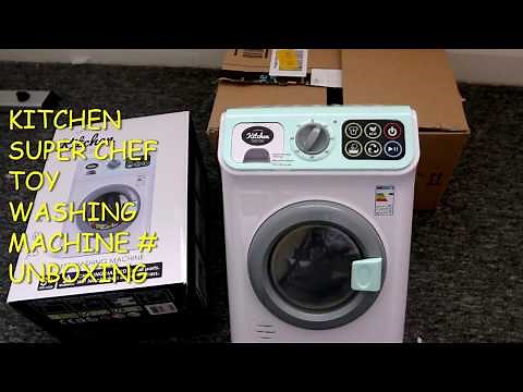 KITCHEN SUPER CHEF TOY WASHING MACHINE ON AMAZON # UNBOXING