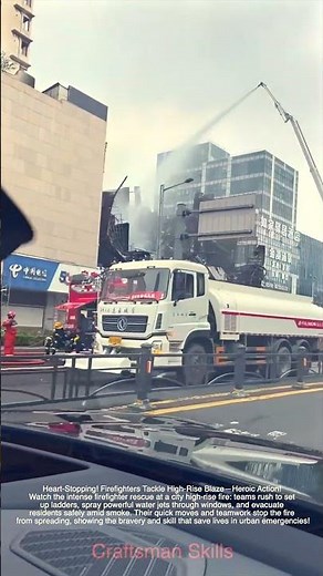Heart-Stopping! Firefighters Tackle High-Rise Blaze—Heroic Action!