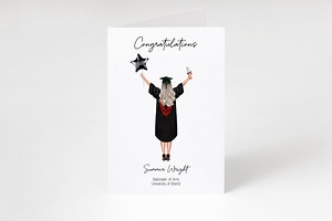 Personalised Graduation Card - Congratulations Custom Keepsake, University Graduate, for Her, Women, Girls NL - Etsy UK