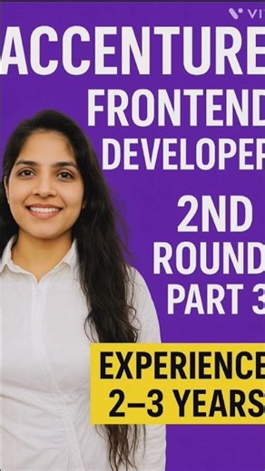 Accenture Frontend Developer React.js Interview (2nd Round (Part 3) | React.js | 2025